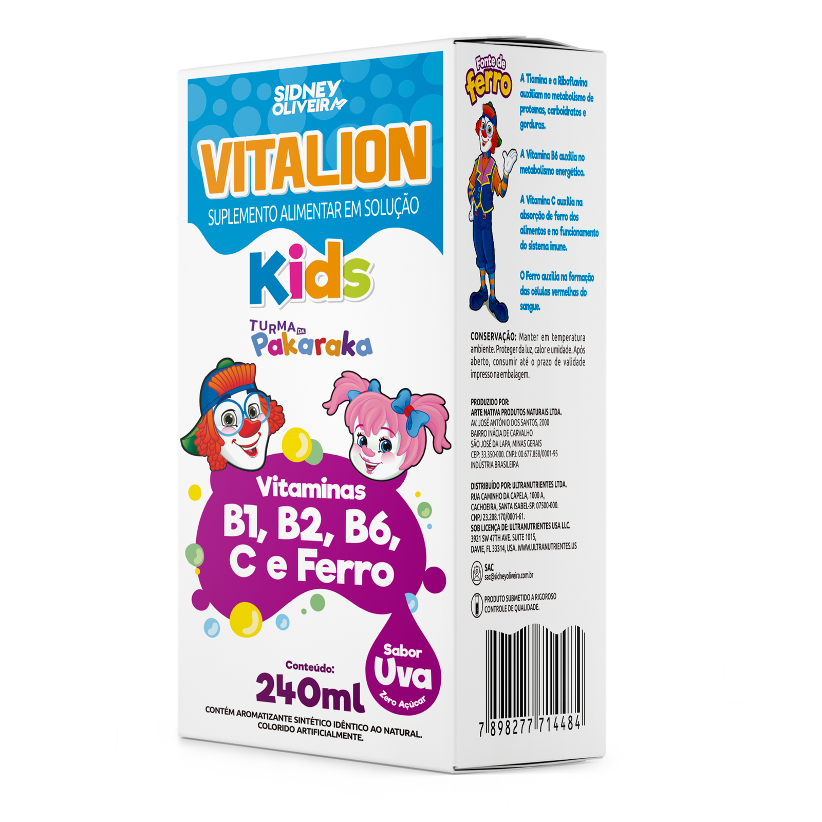 VITALION KIDS SOLUCION SABOR A UVA x 240mL - Farmacias Telchi
