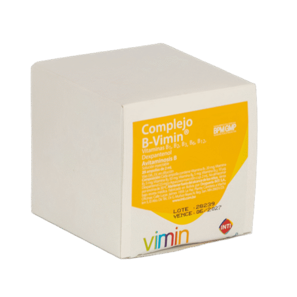 COMPLEJO B-VIMIN 2 ml x 25 ampollas - Farmacias Telchi